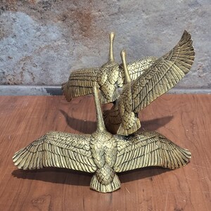 Gunther Granget the Flight Winged Geese Bronze Sculpture Signed ...