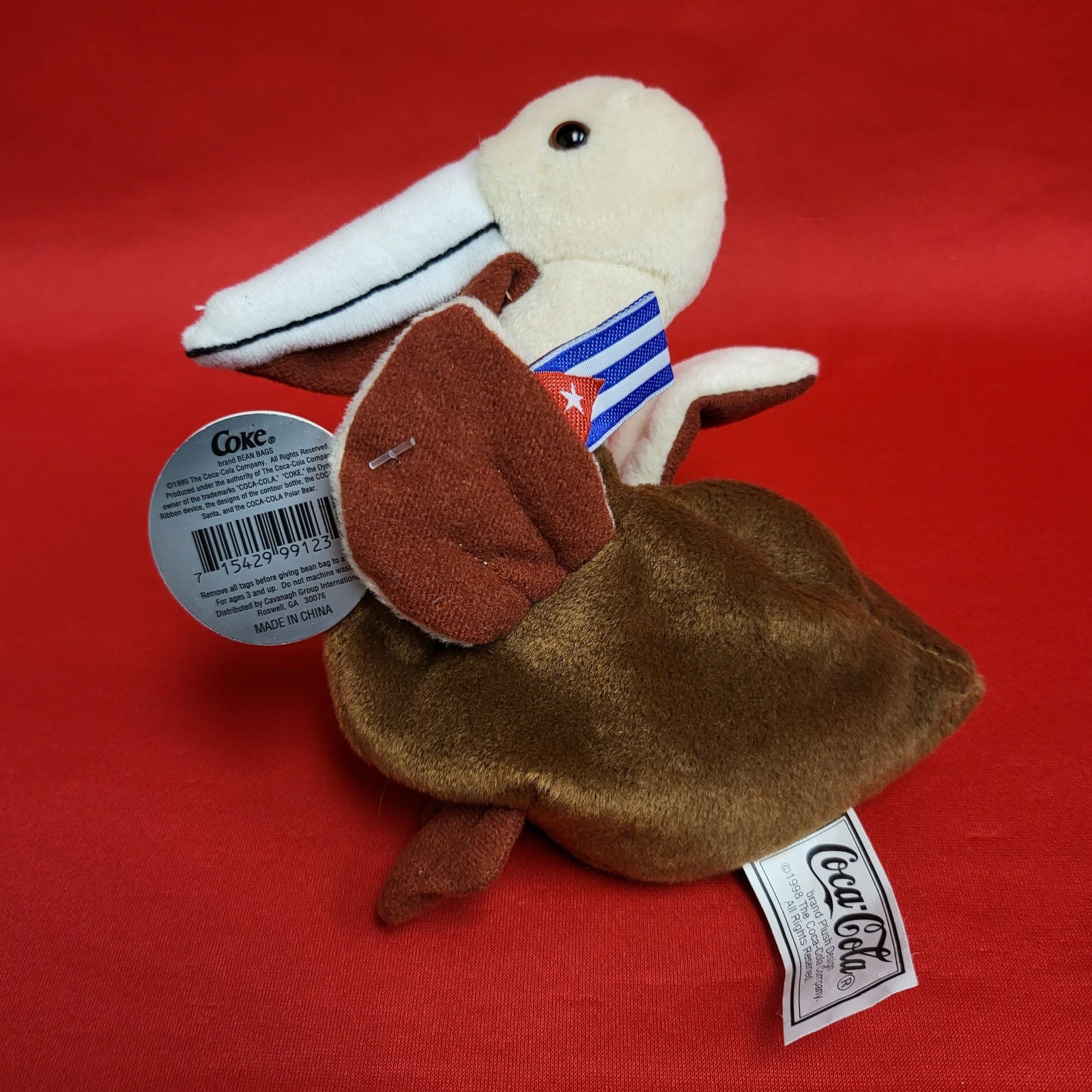 Coca Cola Can Can the Pelican of Cuba Bean Bag Plush Stuff Toy 1999 - Etsy