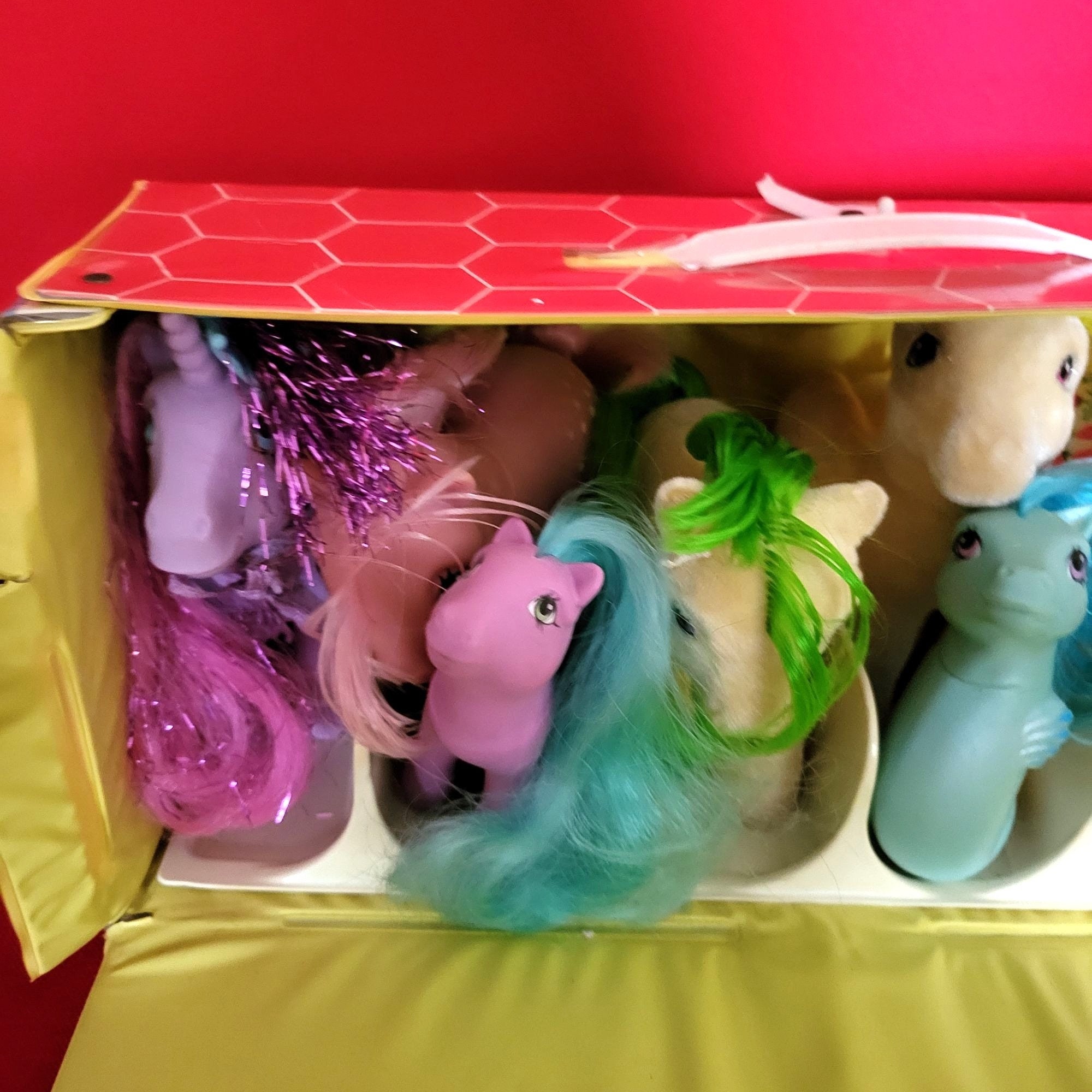 Vintage Tara Toy Kuddlee Ponee Carry Case With 10 Unicorns 1987 - Etsy