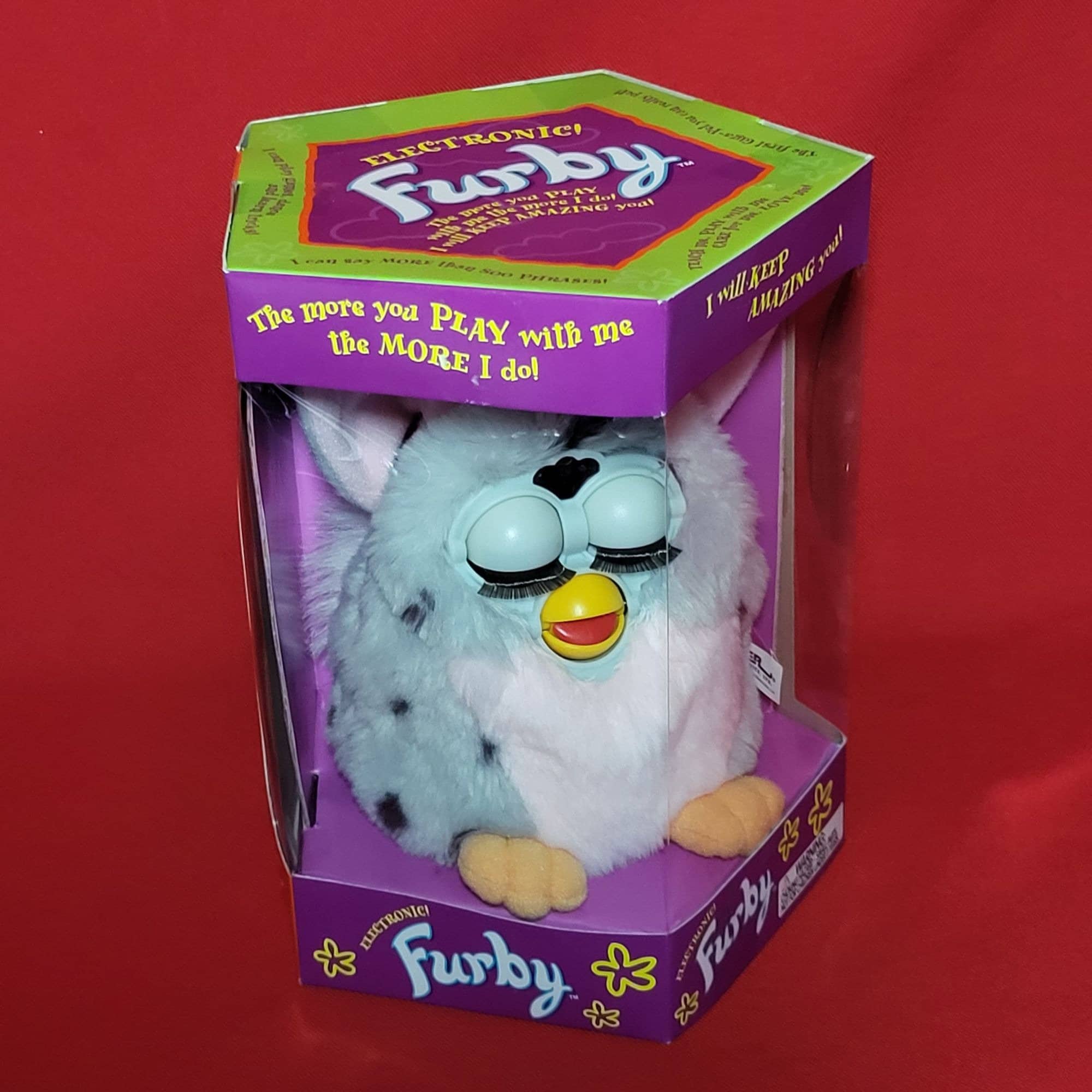 VTG Electronic Furby Grey With Pink Model 70-800 Tiger 1998 NIB - Etsy