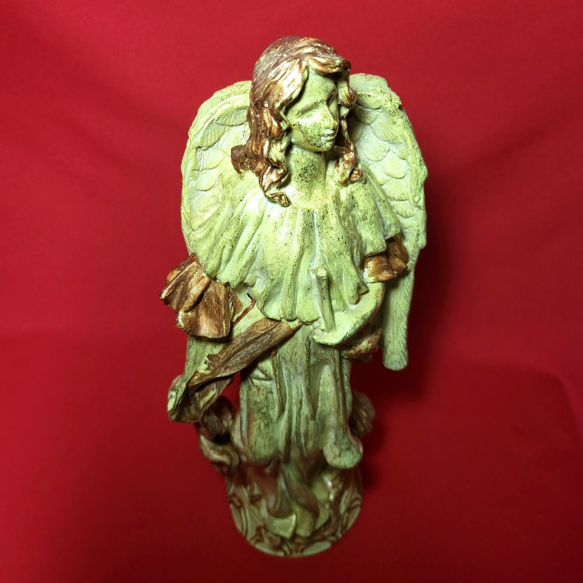 Vintage Silvestri Studio Golden Copper Angel Figurine 13" - Etsy