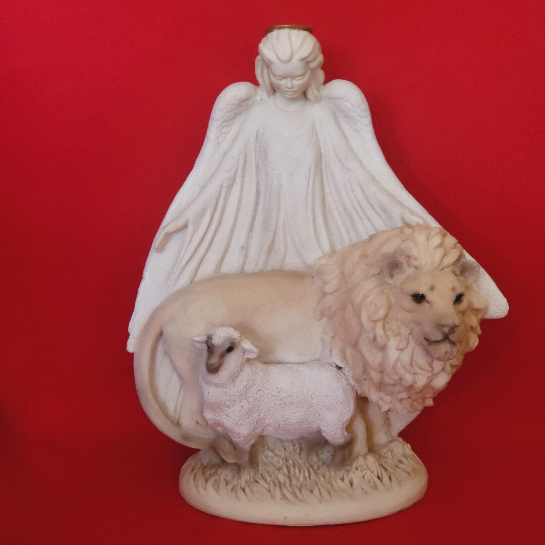 United Design Angel Lion & Lamb Statue Angels Collection Limited Ed ...