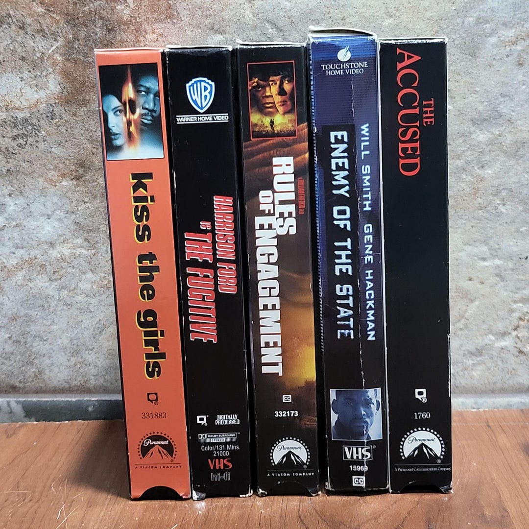 Vintage Suspense Thriller Movies VHS Lot of 5 Tested Rewinded - Etsy