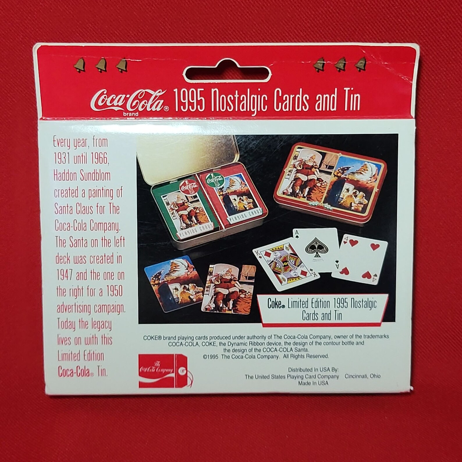 Coca Cola Nostalgia Playing Cards 2 Decks in a Collectible Tin Limited ...