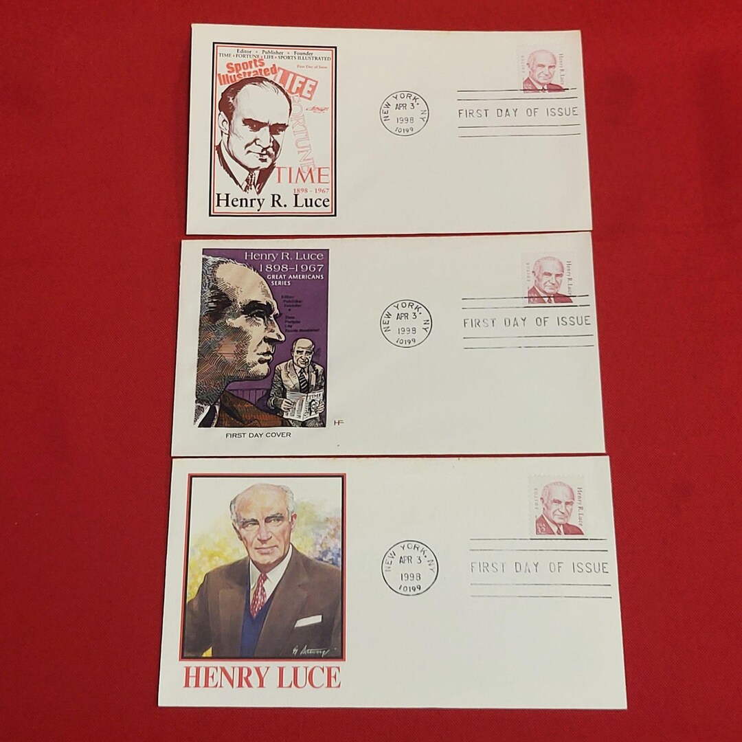 First Day of Issue Henry Luce Stamp Cache Envelope - Etsy