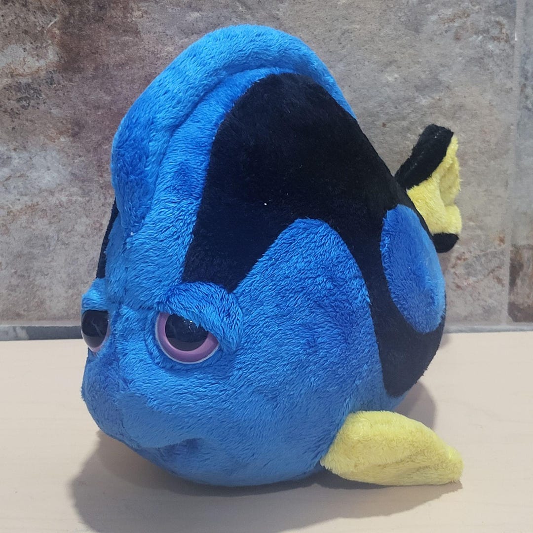 Petting Zoo Bright Eyes Blue Tang Fish Plush Toy 1994 - Etsy