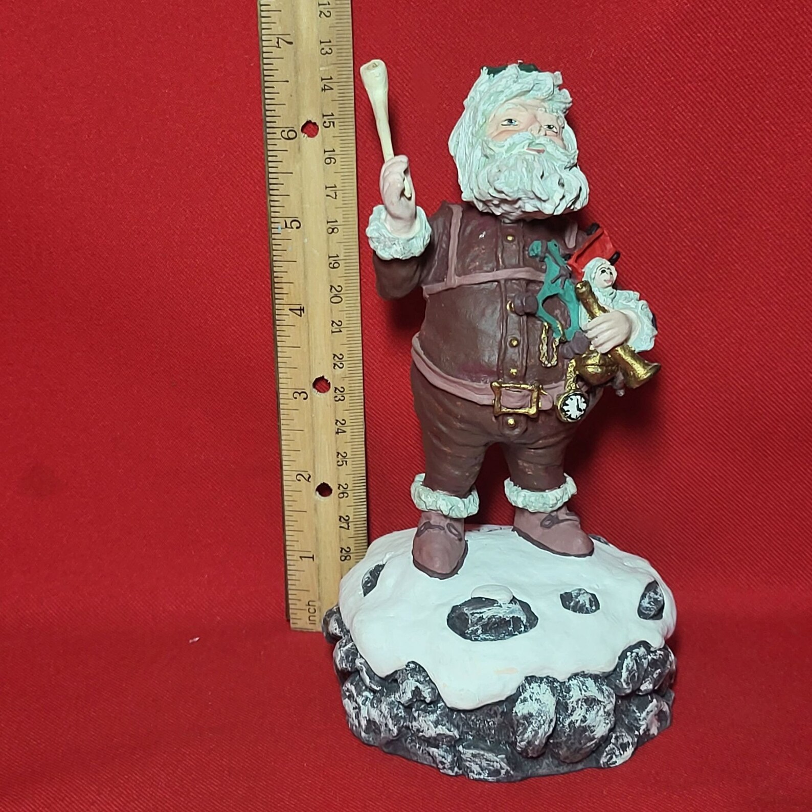 Vintage Max E Duncan Musical Santa Claus Figurine Signed - Etsy