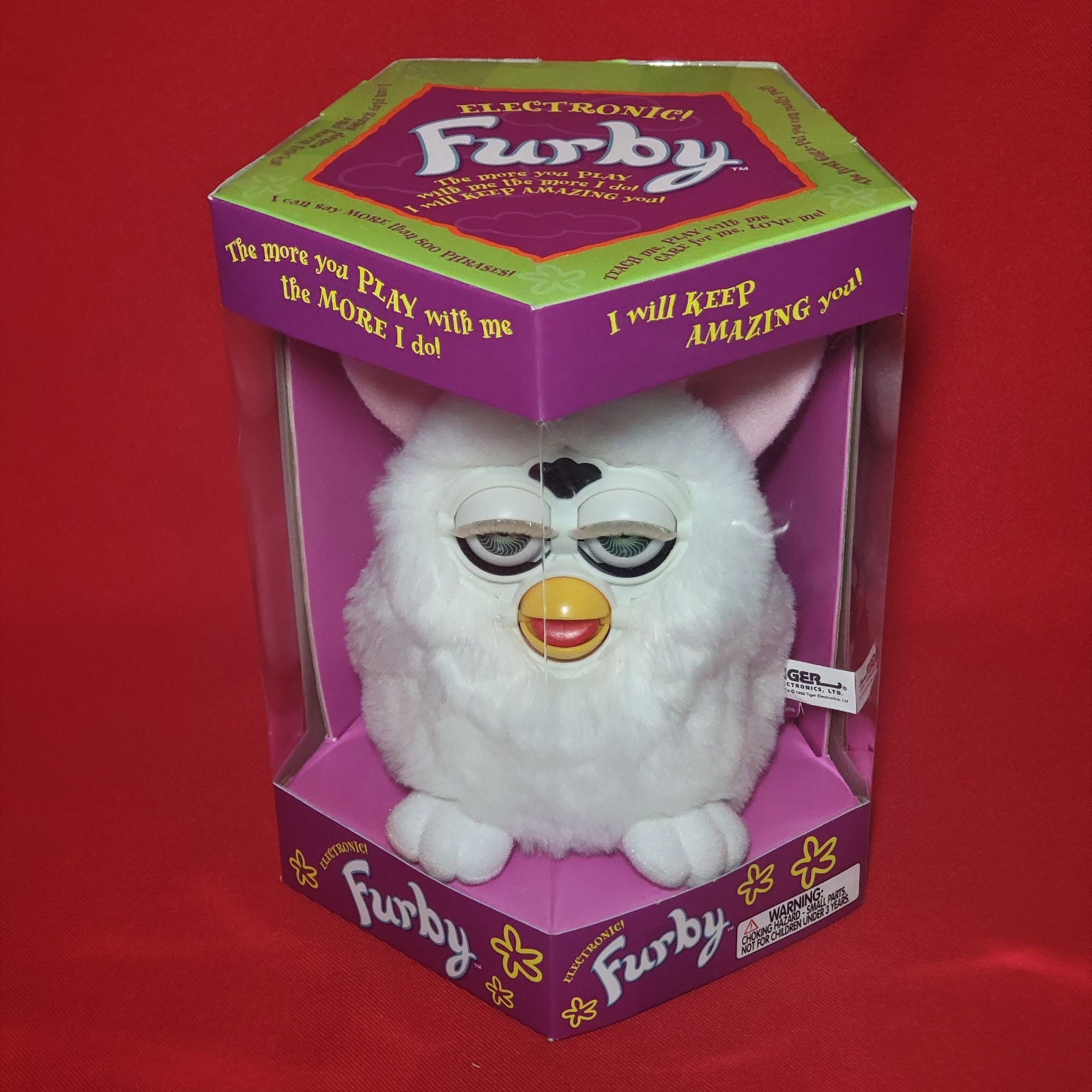 VTG Electronic White Furby Snowball Model 70-800 Tiger 1998 NIB - Etsy