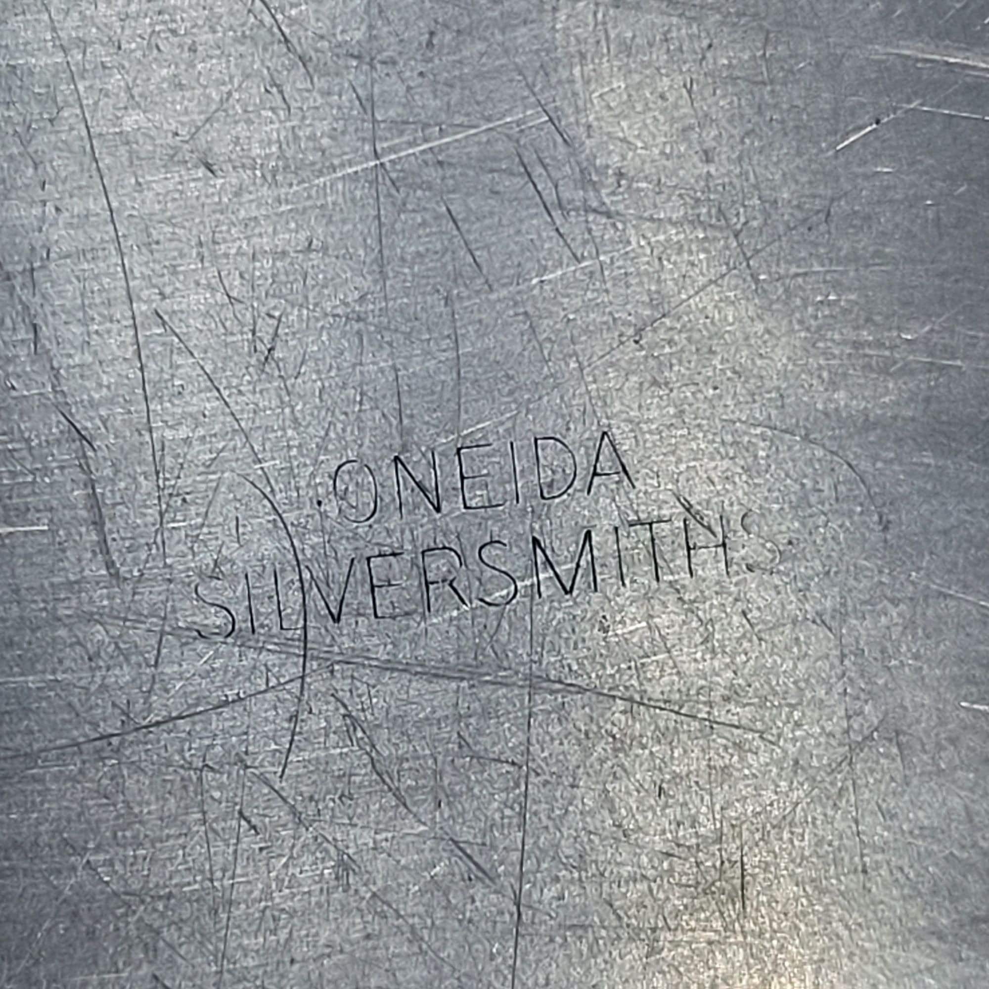 Vintage Oneida Silversmith Large Oval Silverplate Serving Tray Platter ...