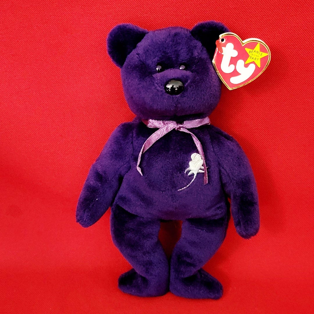 Ty Princess Special Memorial Bear for Princess Diana Beanie Baby ...