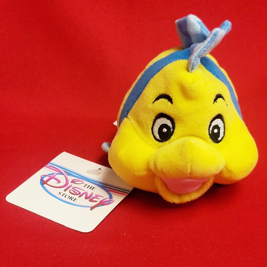 Disney Little Mermaid Flounder Fish Plush Mini Bean Bag - Etsy