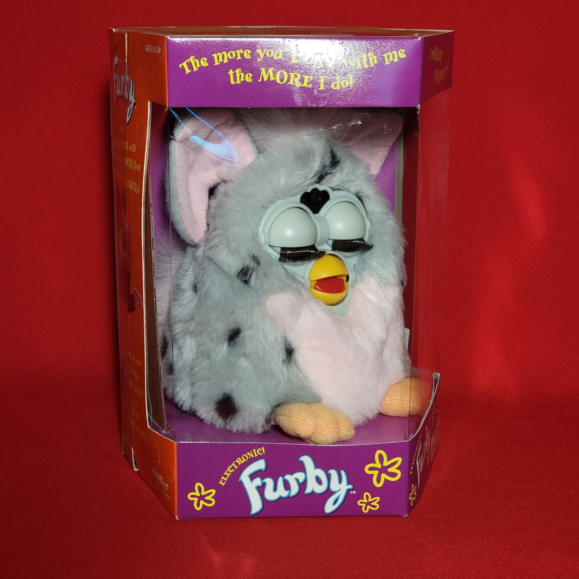 VTG Electronic Furby Grey With Pink Model 70-800 Tiger 1998 NIB - Etsy