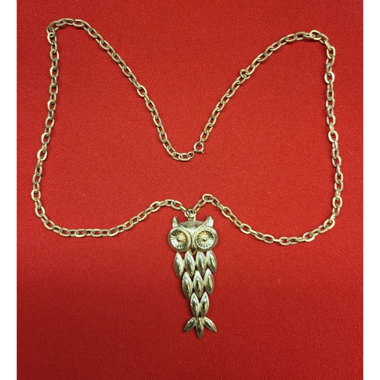 Vintage Avon Owl Necklace Gold Tone 1970s Movable - Etsy