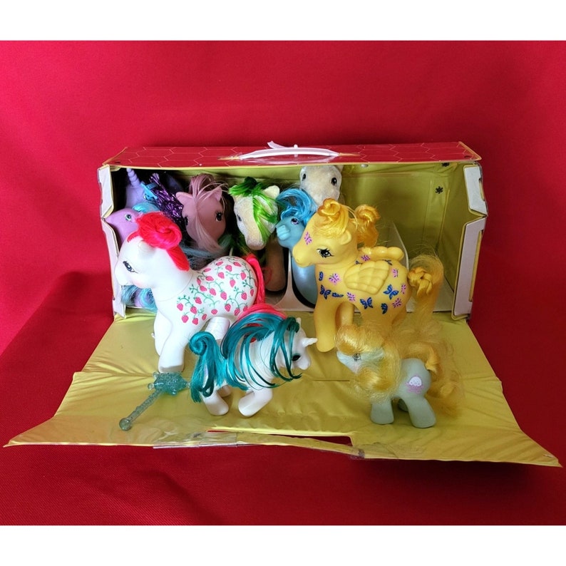 Vintage Tara Toy Kuddlee Ponee Carry Case With 10 Unicorns - Etsy