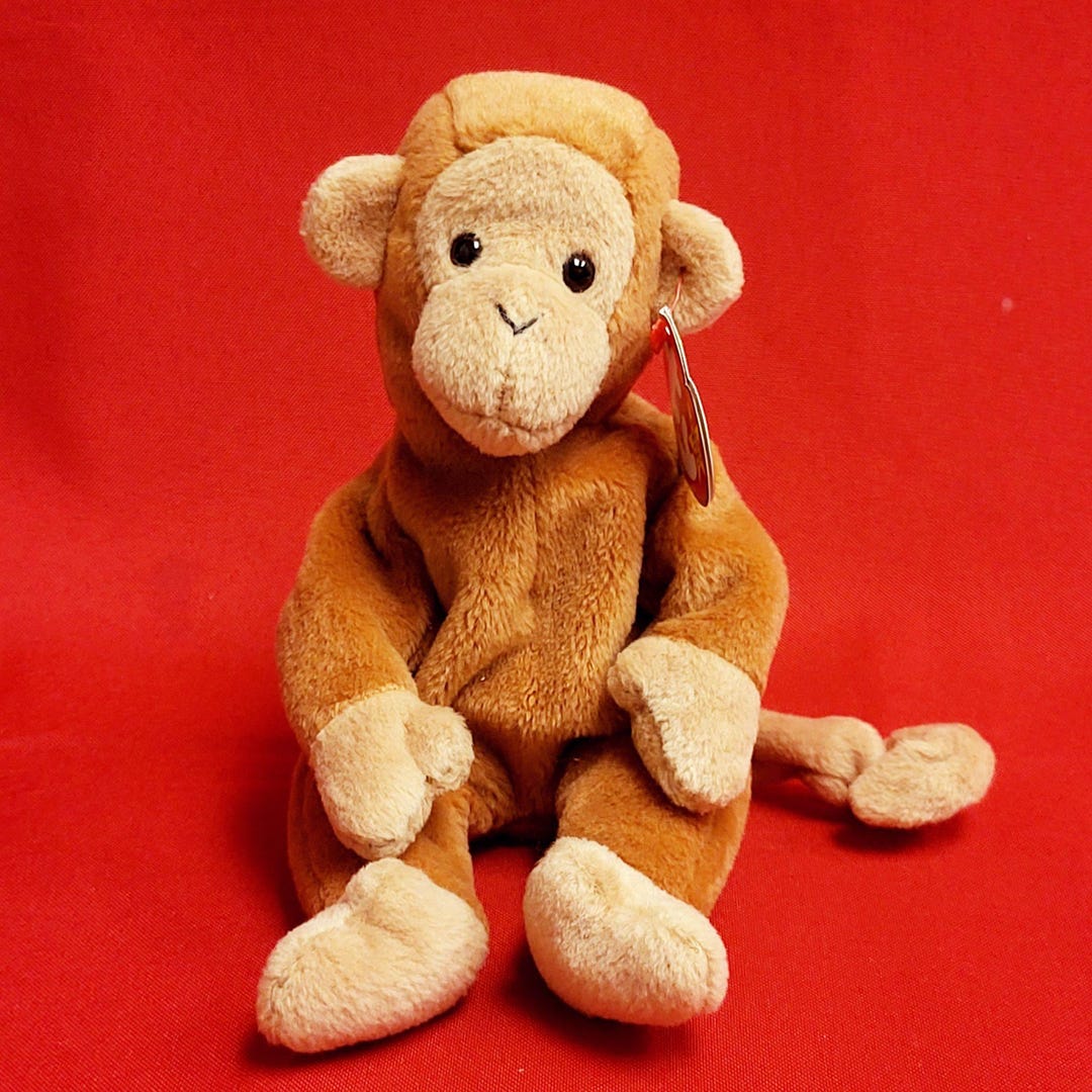 TY Beanie Babies Bongo the Monkey 1995 Stuffed Animal - Etsy