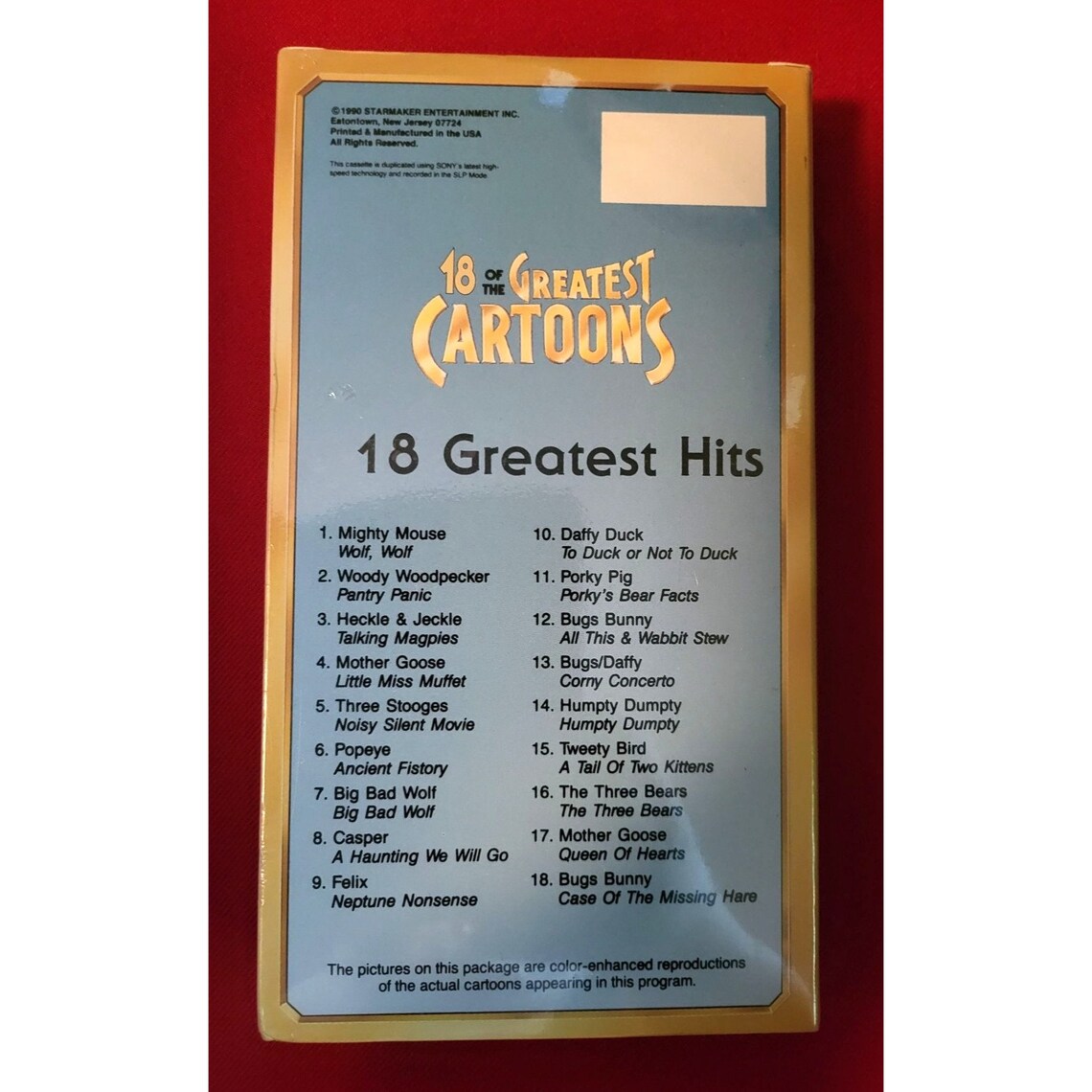18 of the Greatest Cartoons VHS 1990 Factory Sealed - Etsy