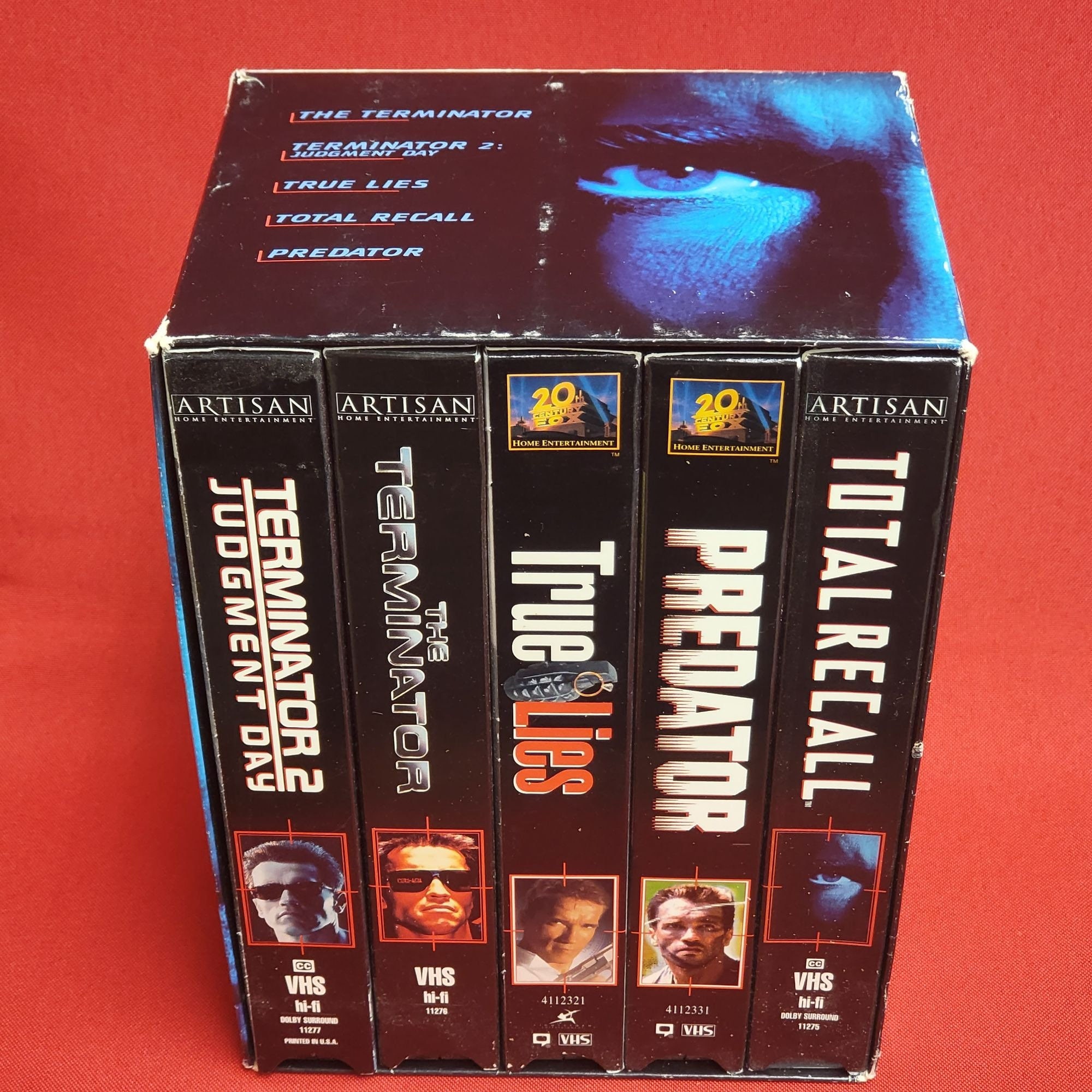 Schwarzenegger 1999 VHS Box Set Terminator T2 Total Recall - Etsy