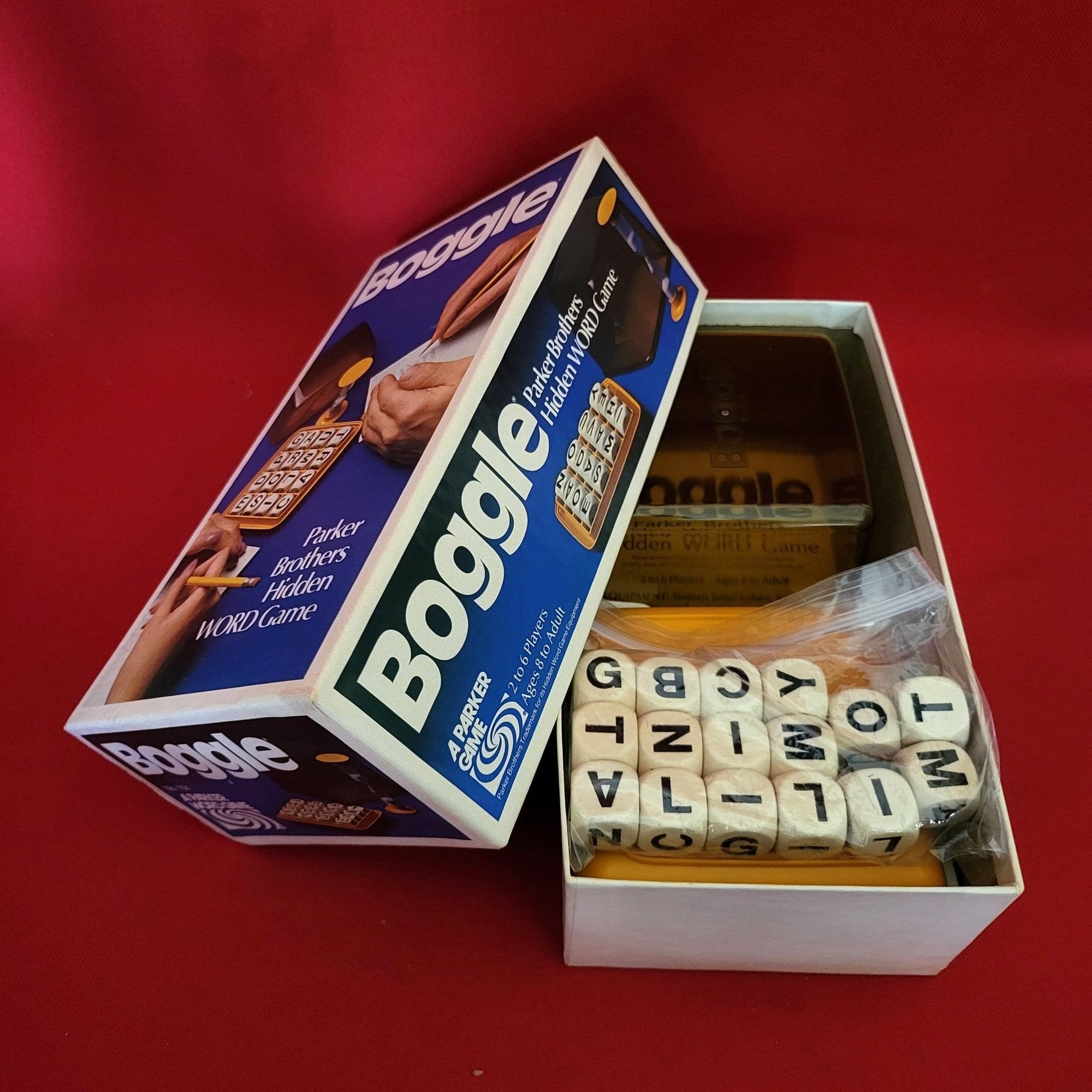 Vintage Boggle Hidden Word Game Parker Brothers 1976 - Etsy