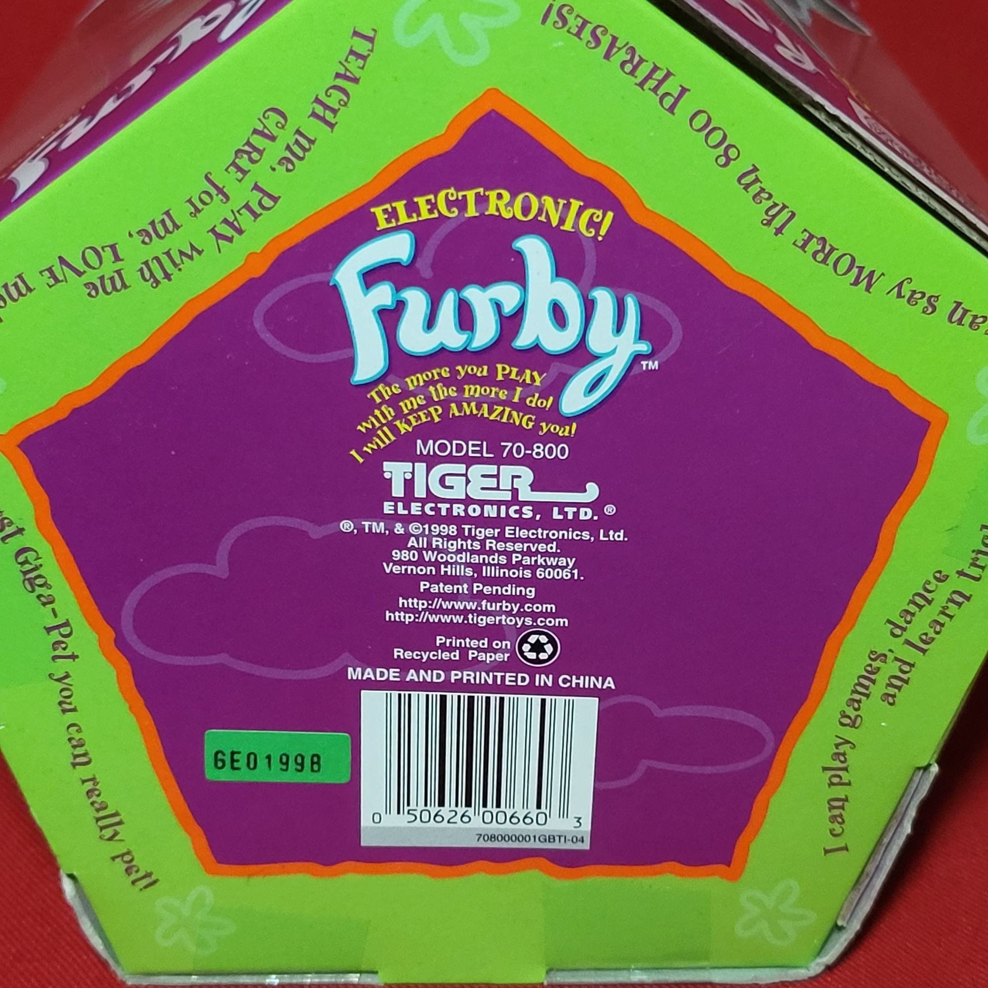 VTG Electronic White Furby Snowball Model 70-800 Tiger 1998 NIB - Etsy