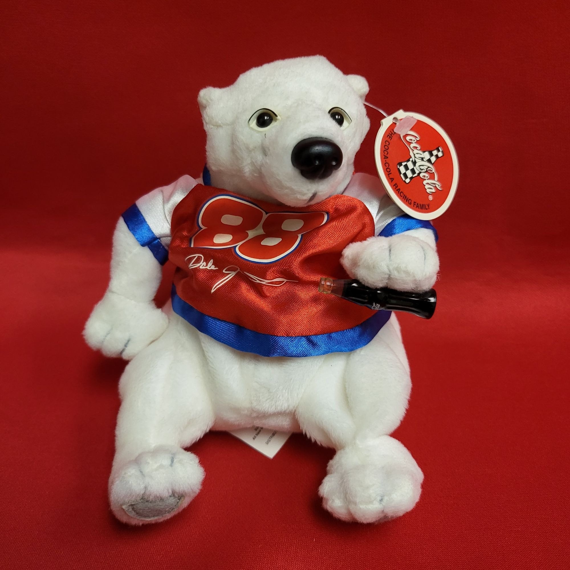Coca Cola Racing Family Nascar Plush Bear Dale Jarrett 1999 - Etsy