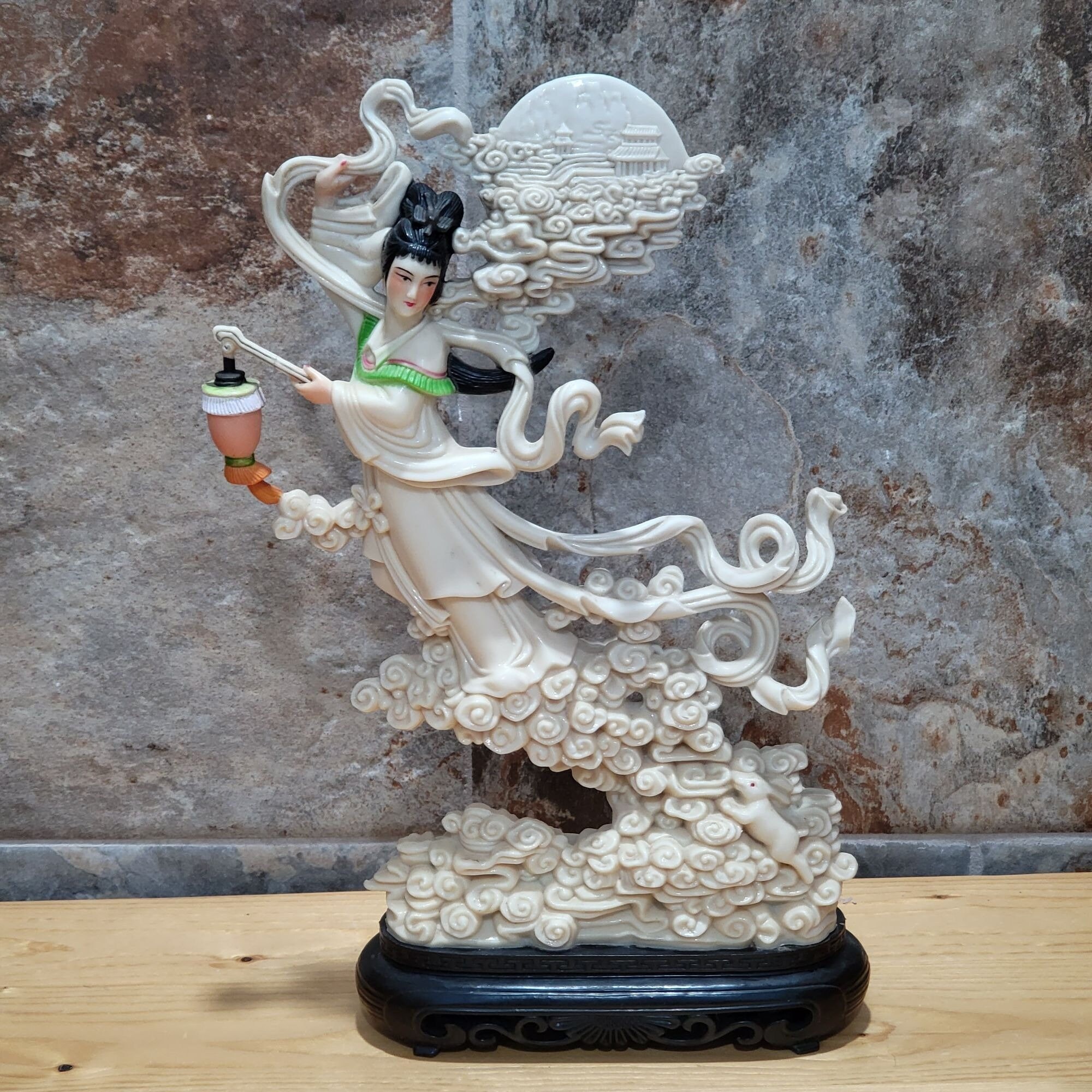 VTG Vita Hong Kong Moon Lantern Moon Hare Rabbit Goddess - Etsy