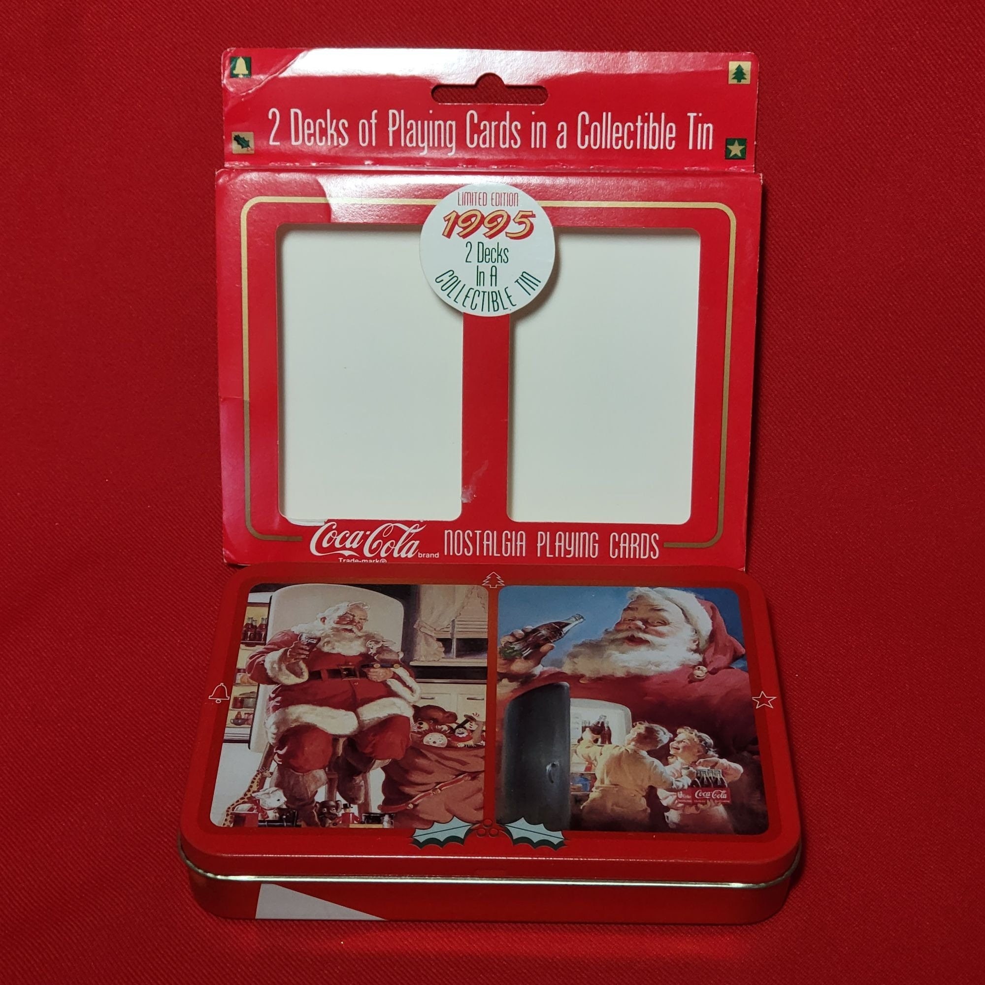Coca Cola Nostalgia Playing Cards 2 Decks in a Collectible Tin Limited ...