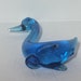 Vintage Blue Swan Duck Glass Figurine Blown Art Glass - Etsy