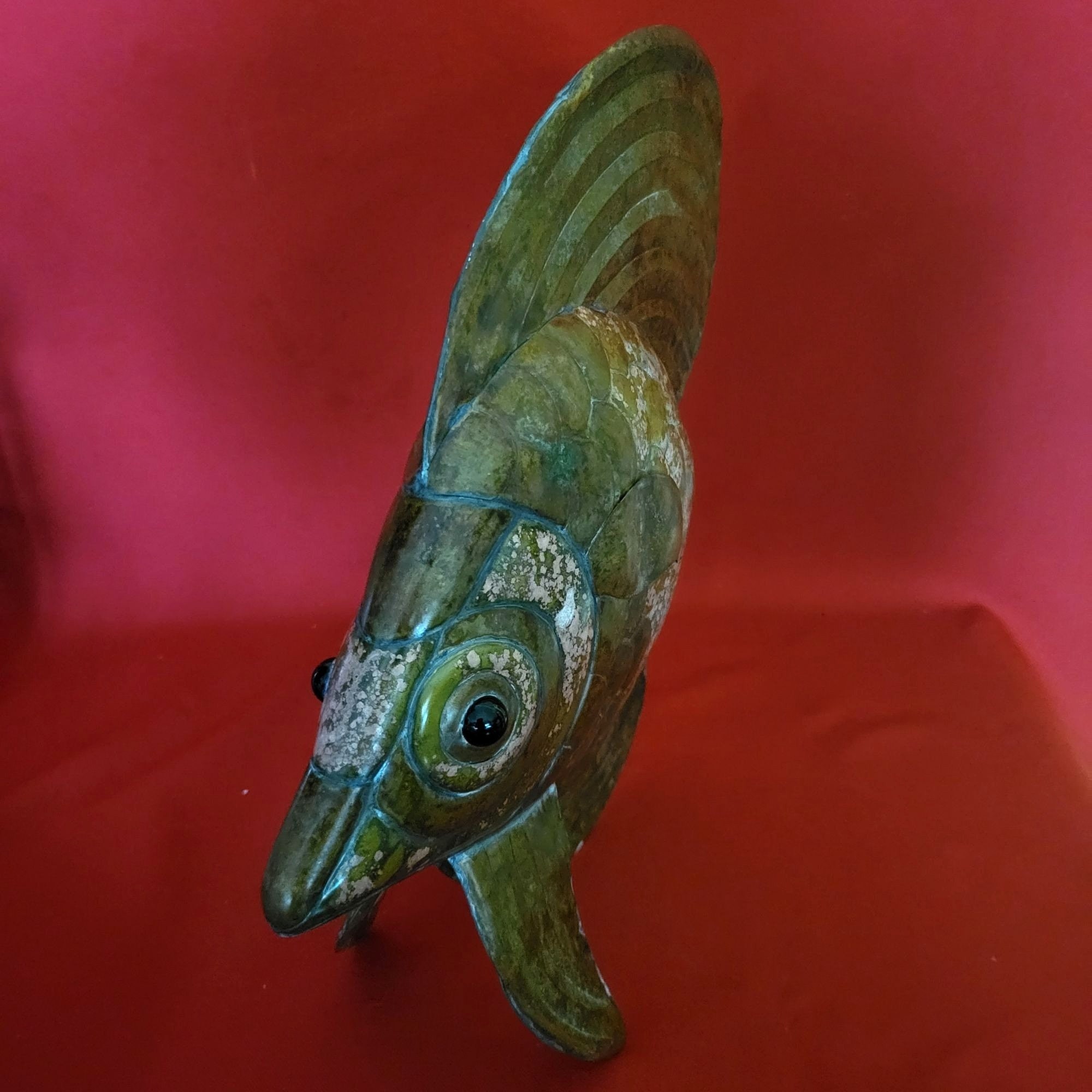 Bronze Metal Art Copper Fish Table Sculpture - Etsy