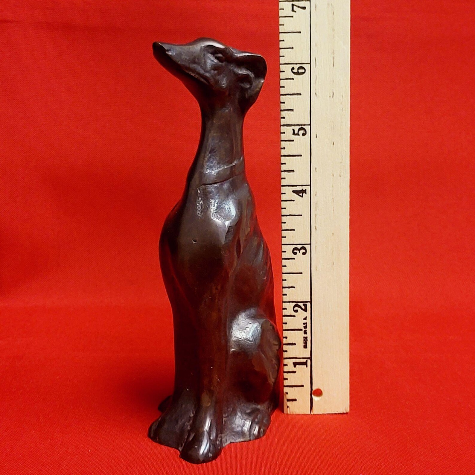 Vintage Sitting Greyhound Statue Dog Sculpture Decor - Etsy