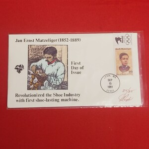 First Day of Issue Stamp Cache Envelope and Enclosure Jan Ernst ...