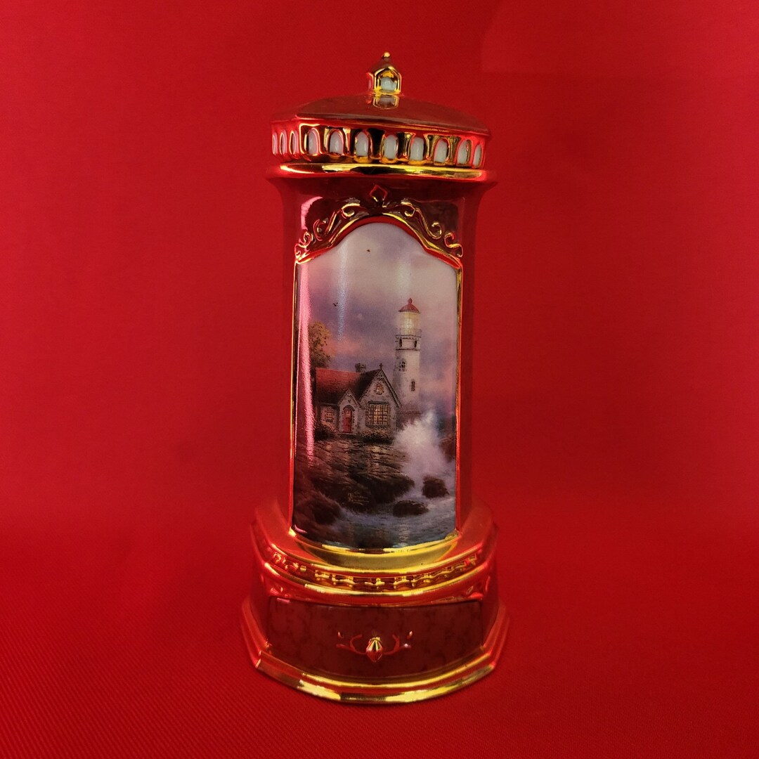 Thomas Kincade Seaside Reflection Lighthouse Trinket Musical - Etsy