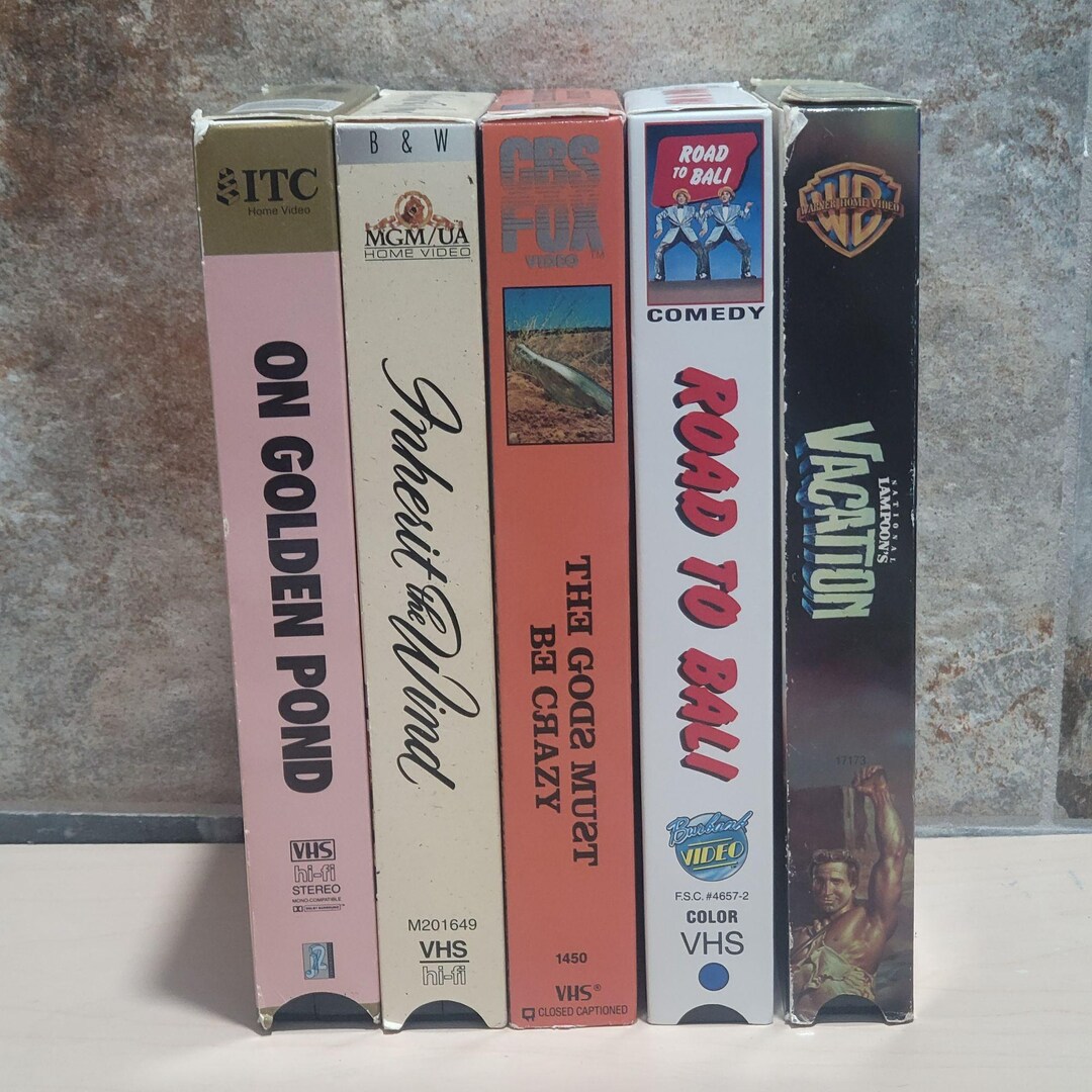 Vintage Classic Movies on VHS Lot of 5 Tested Rewinded - Etsy
