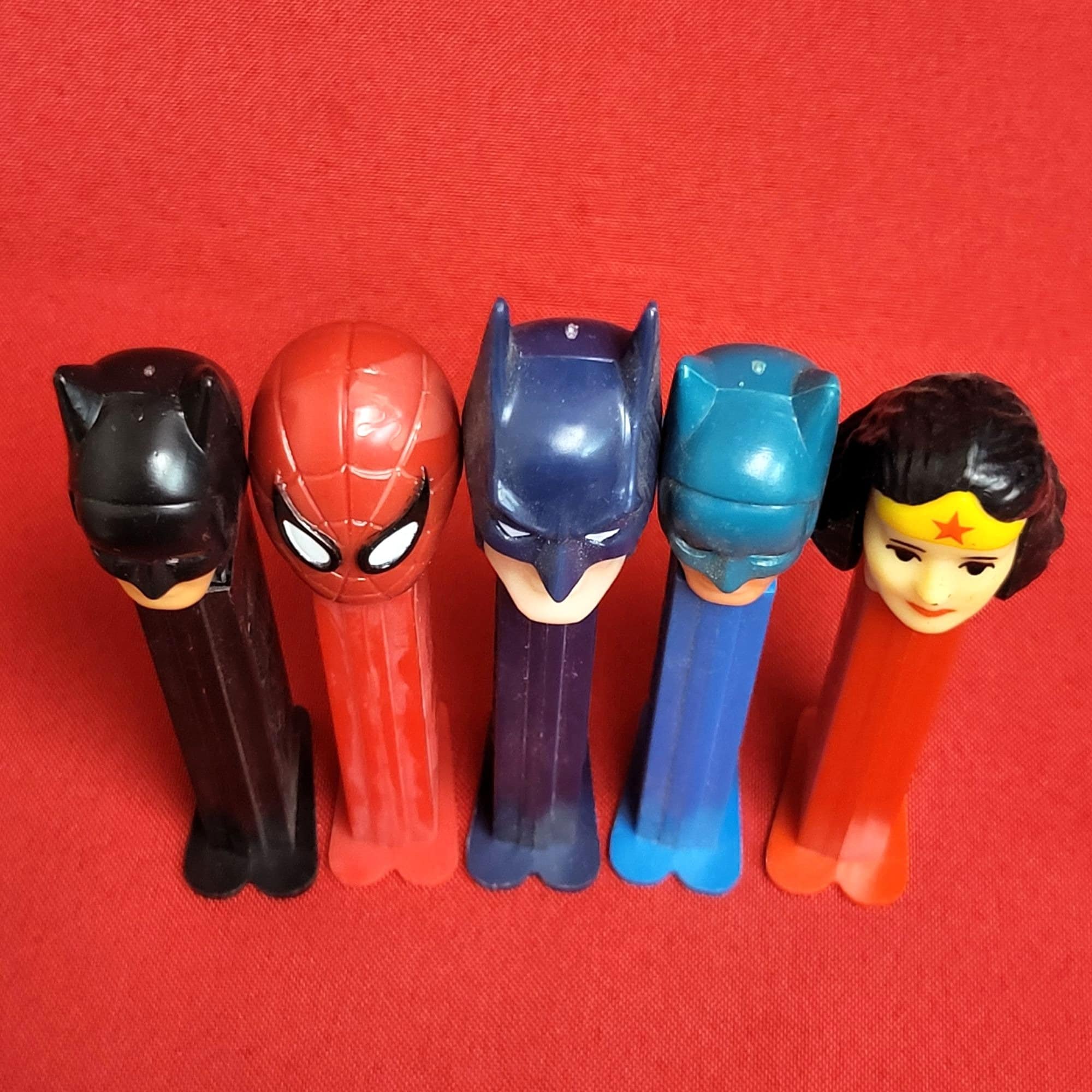 Vintage Superheroes Pez Dispensers Batman Spiderman Wonder - Etsy