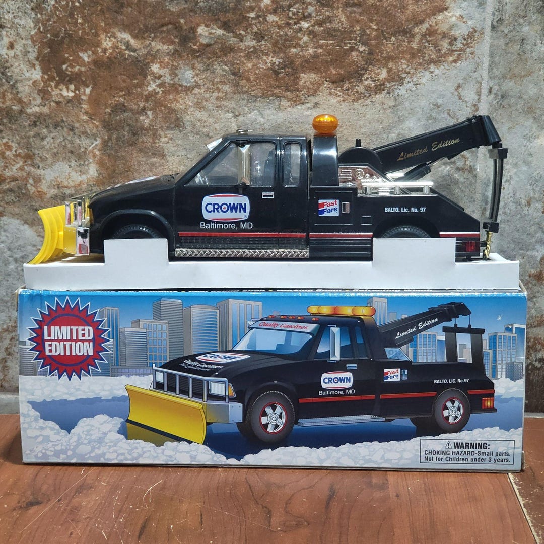 Crown Tow Truck Snow Plow Limited Edition 1997 Toy Vehicle - Etsy