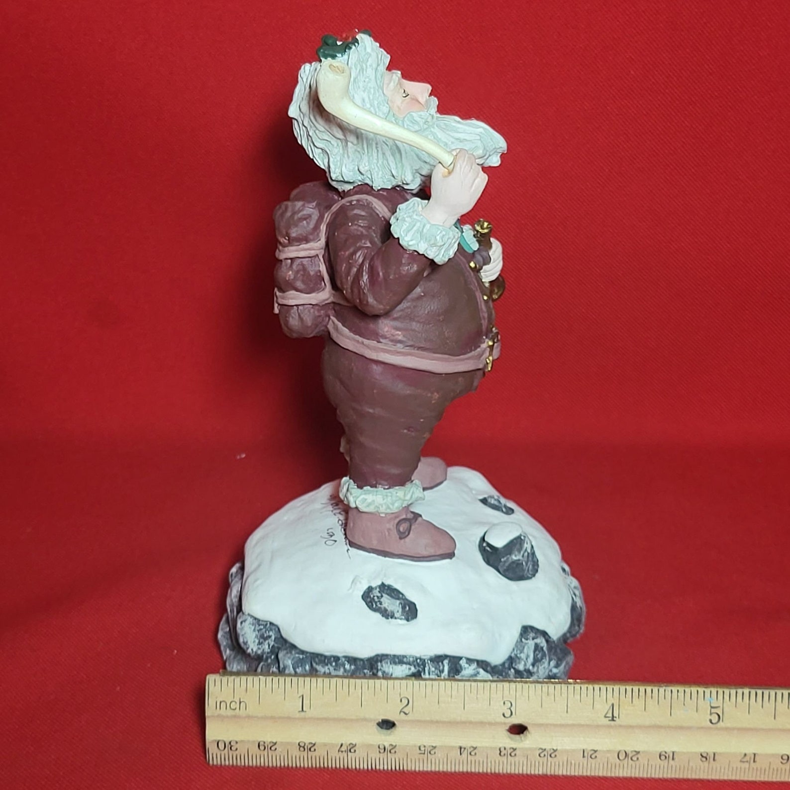 Vintage Max E Duncan Musical Santa Claus Figurine Signed - Etsy