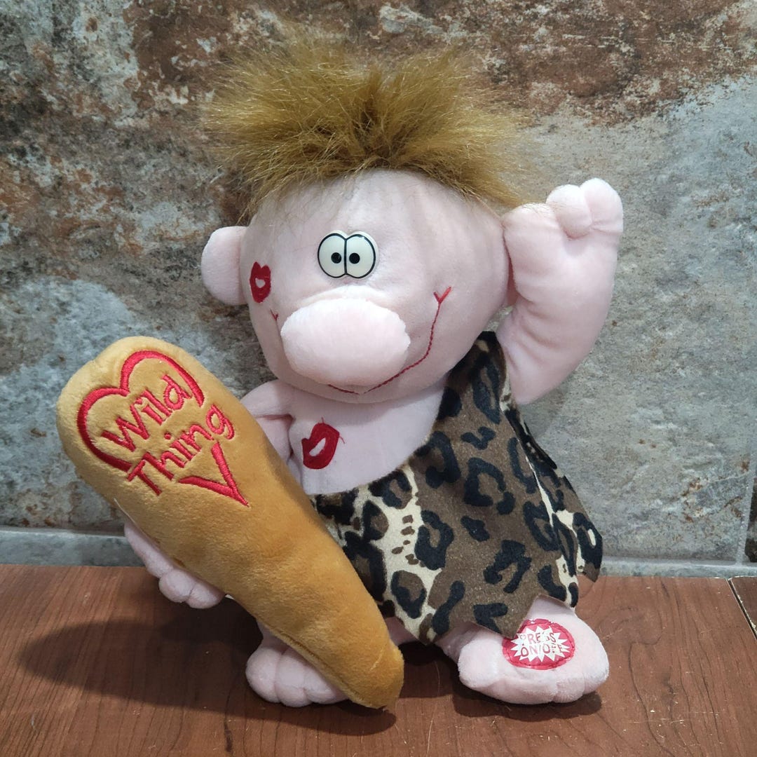 Vintage Animated Chip the Caveman Singing Wild Thing Plush - Etsy