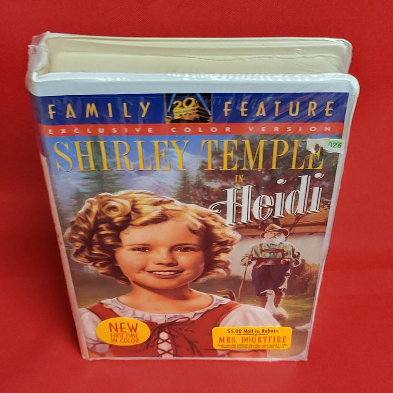 20 Century Family Feature Shirley Temple Heidi VHS 1998 Colorized ...