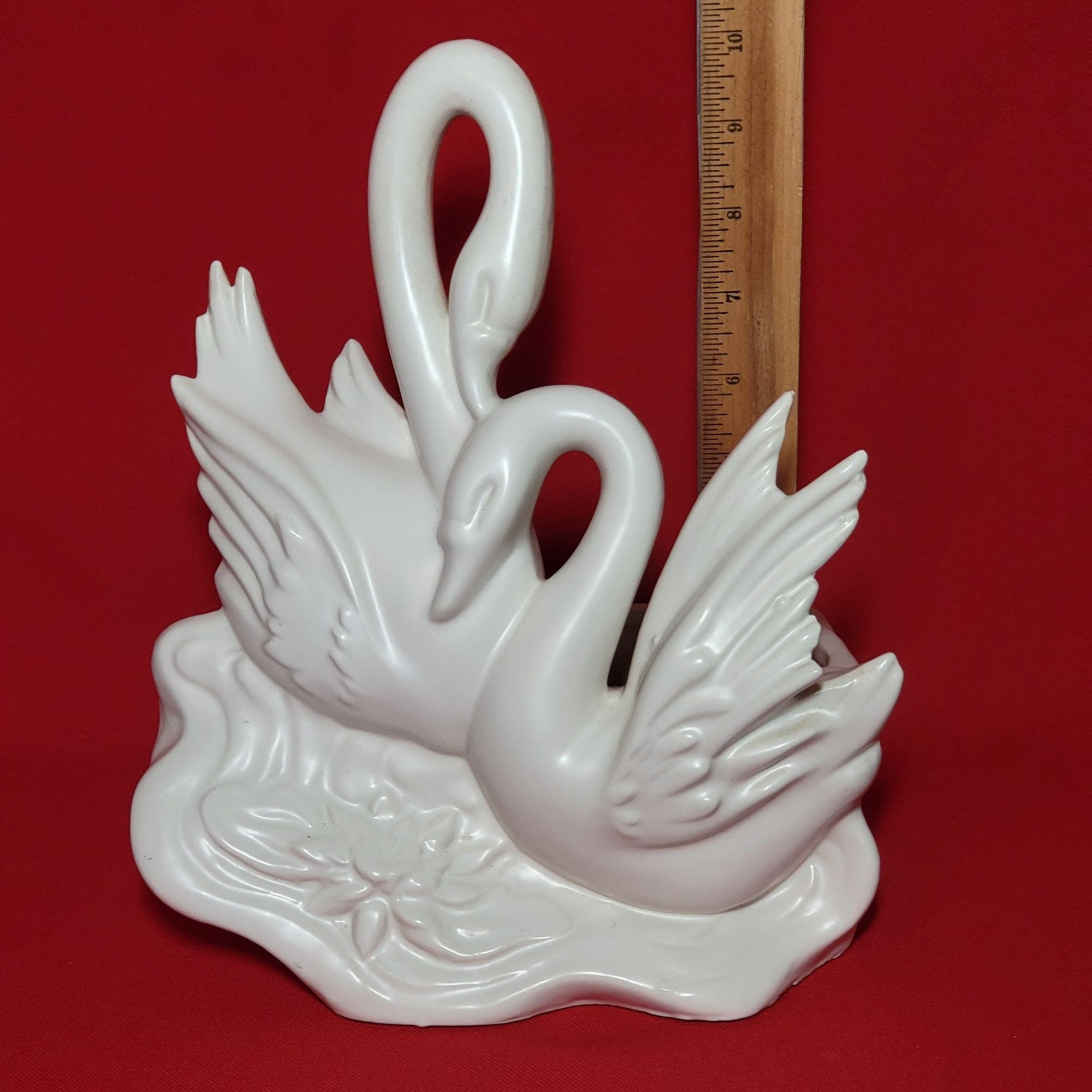 Hull Porcelain Double Swan Planter Figurine Home Decor - Etsy