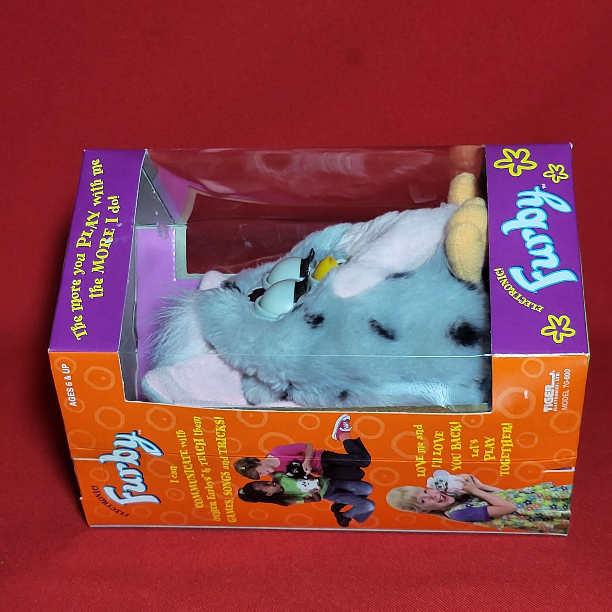 VTG Electronic Furby Grey With Pink Model 70-800 Tiger 1998 NIB - Etsy