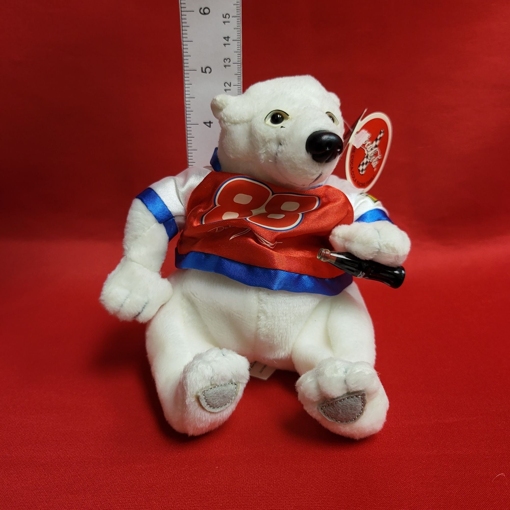 Coca Cola Racing Family Nascar Plush Bear Dale Jarrett 1999 - Etsy