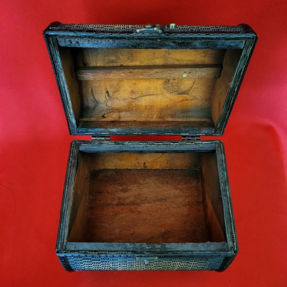 Rattan Wicker Trunk Basket Treasure Chest Trinket Box… - Gem