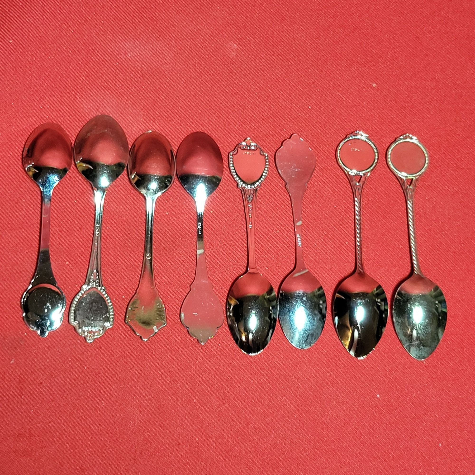 Vintage United States Mini Souvenir Collector State Spoons Lot of 8 - Etsy