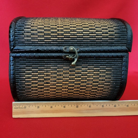 Rattan Wicker Trunk Basket Treasure Chest Trinket Box… - Gem