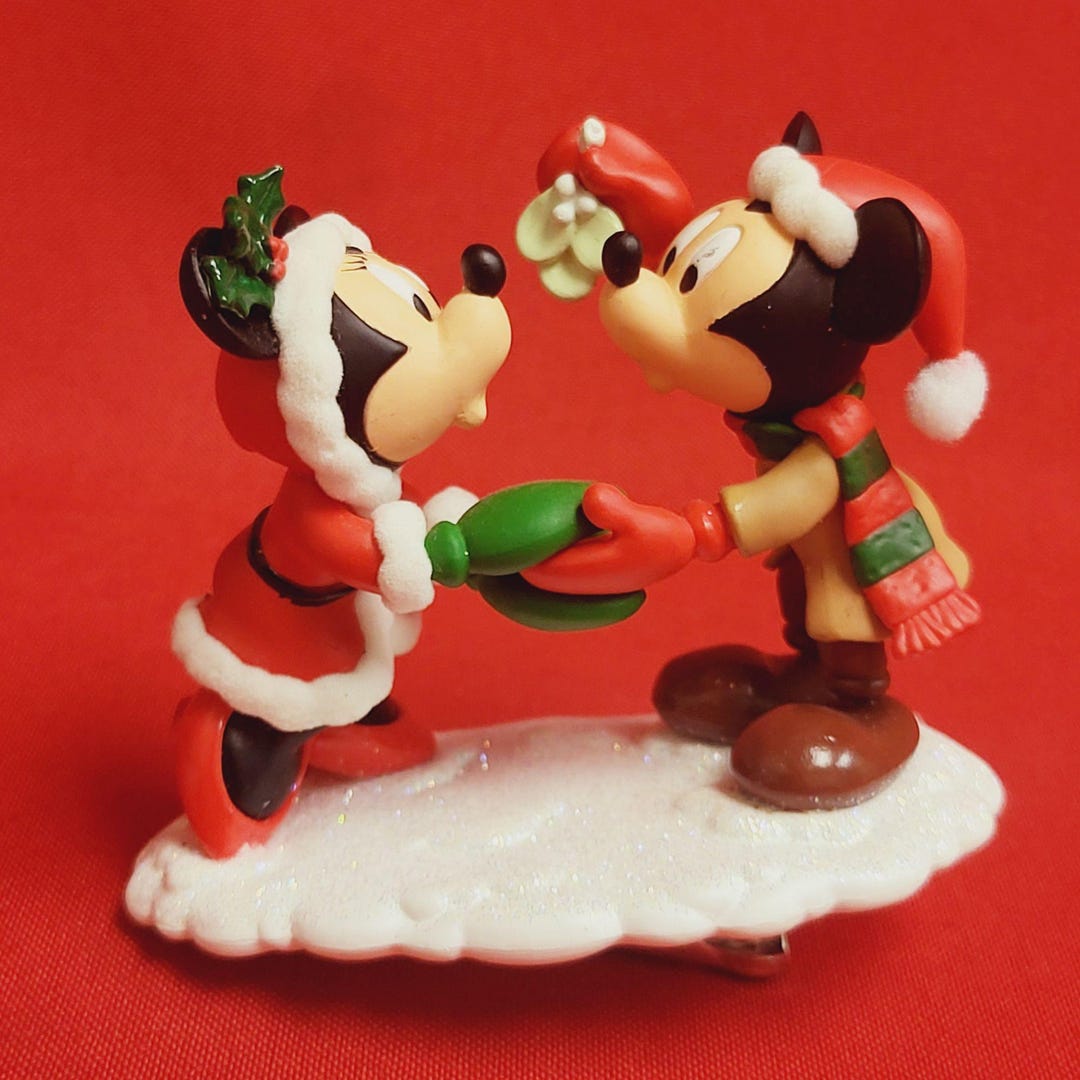 Hallmark Disney Mistletoe Time Mickey & Minnie 2003 - Etsy