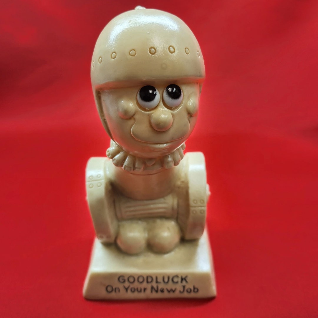 Vintage Statue Mini Good Luck on Your New Job 1970 W & R Berries Cos ...