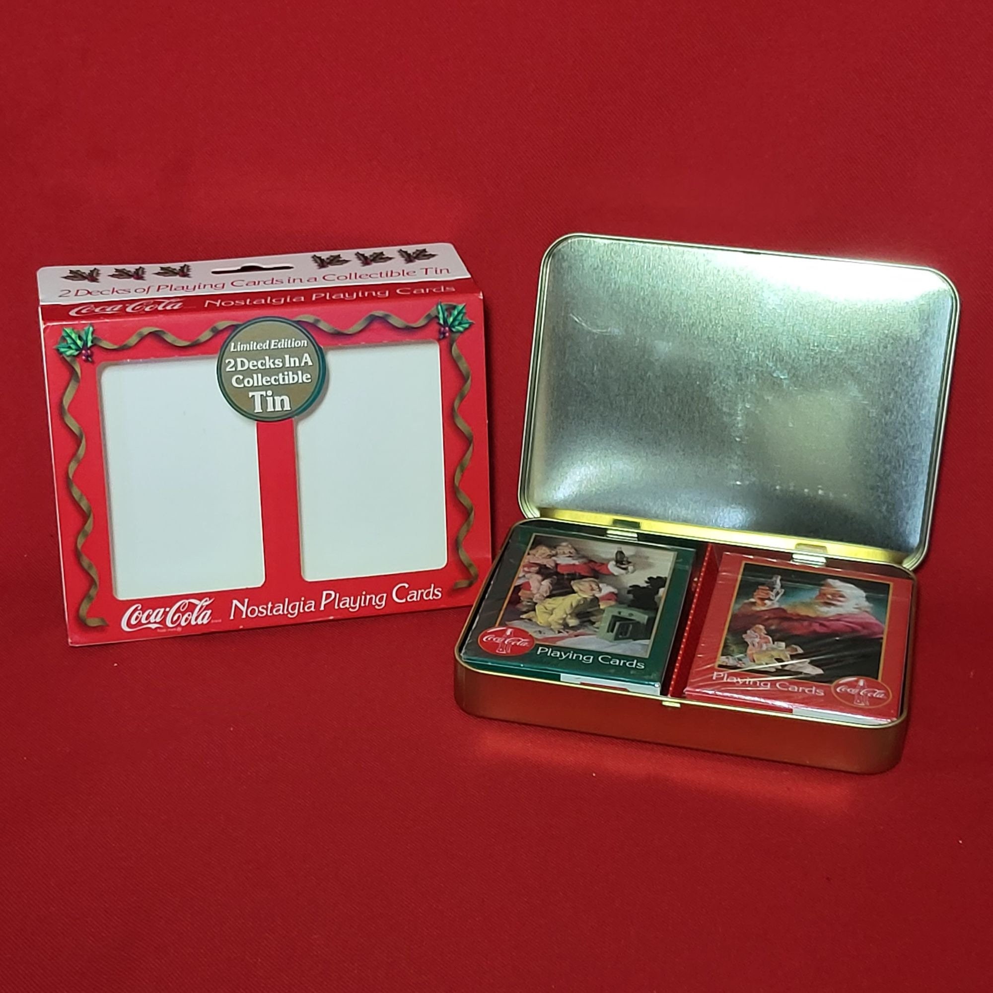 VTG Coca Cola Nostalgia Playing Cards 2 Decks in a Collectible - Etsy