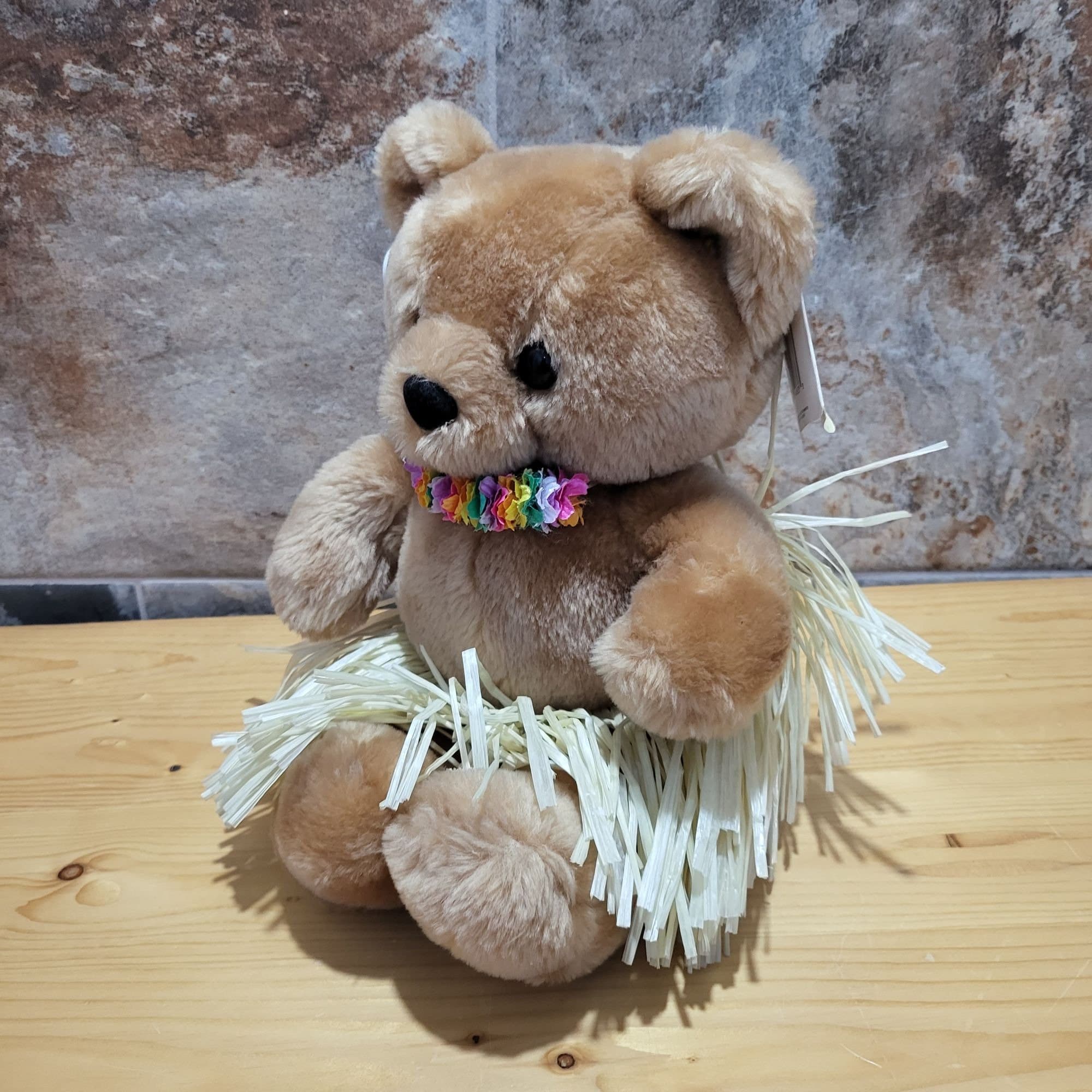 VTG Russ Luv Pets Get A Way Bear Plush Brown Hula Hawaii Grass - Etsy