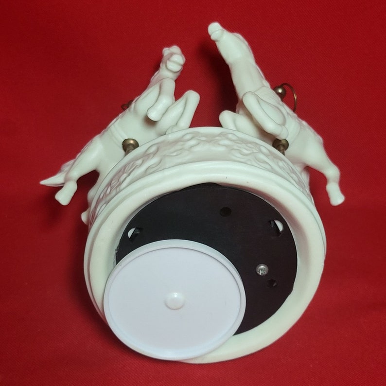 Vintage Musical Box Three Horse Carousel Bisque Porcelain - Etsy