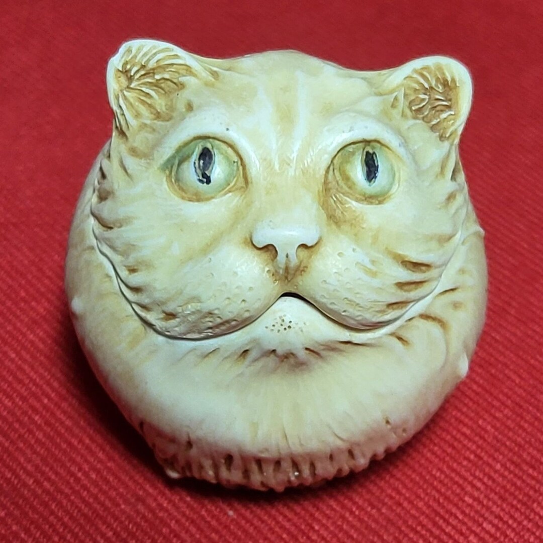 VTG Cass the Cat Roly Poly Box Figurine - Etsy