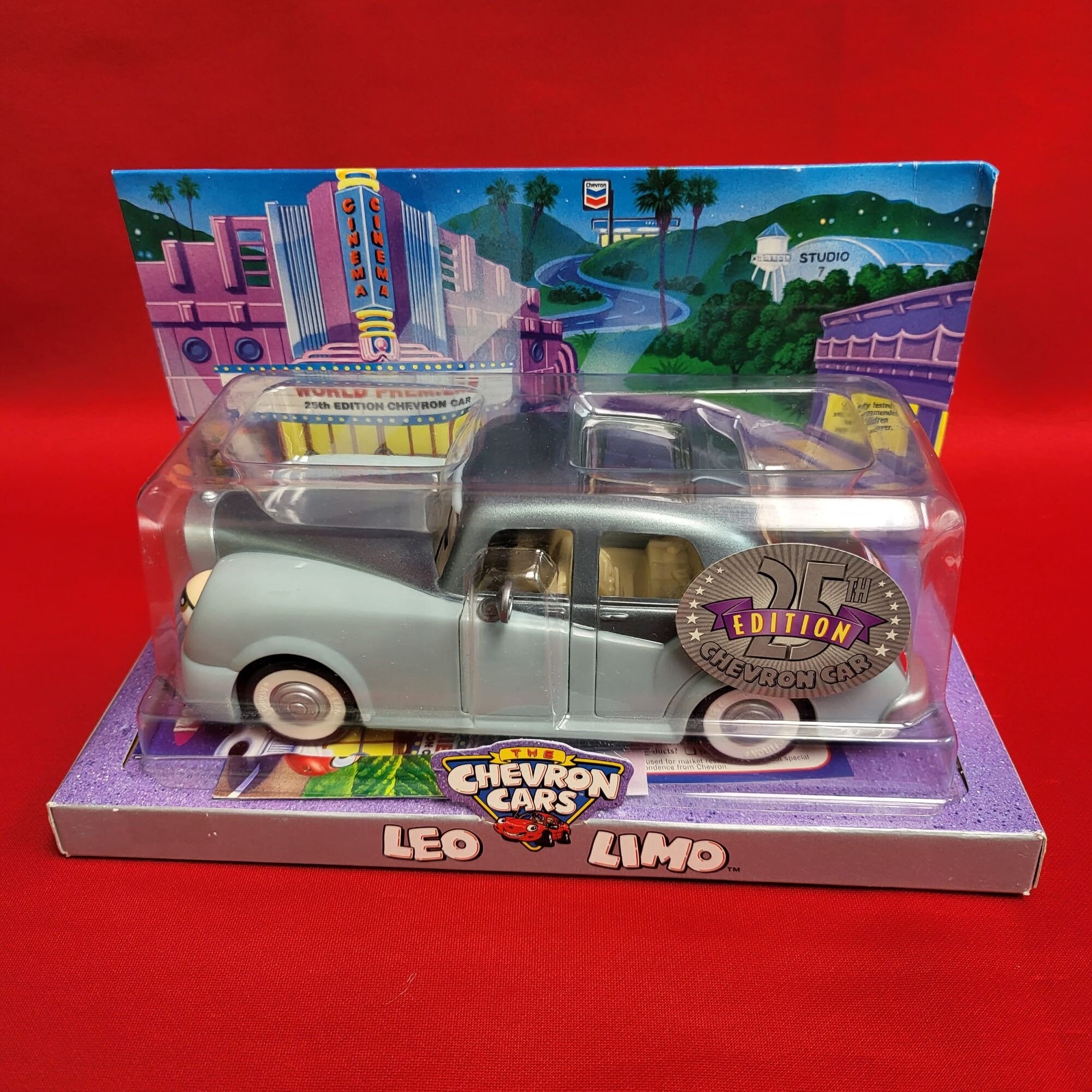Vintage Chevron Cars 2000 Leo Limo Toy Limousine Silver Blue 25th ...